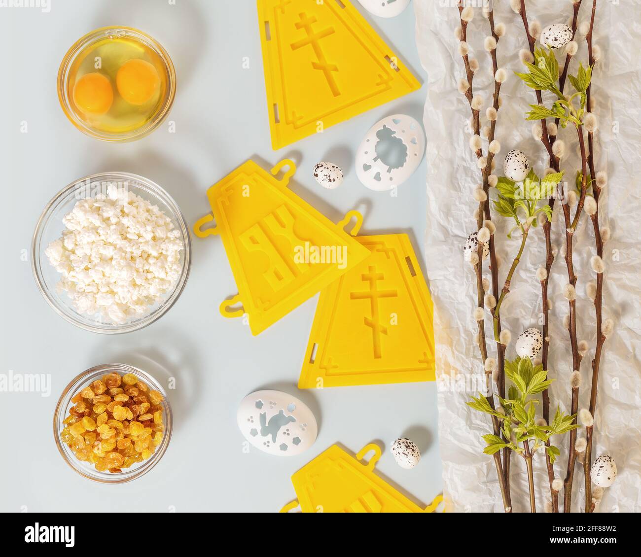 Holy week. Preparation for the Orthodox Easter. Holliday horizontal ...