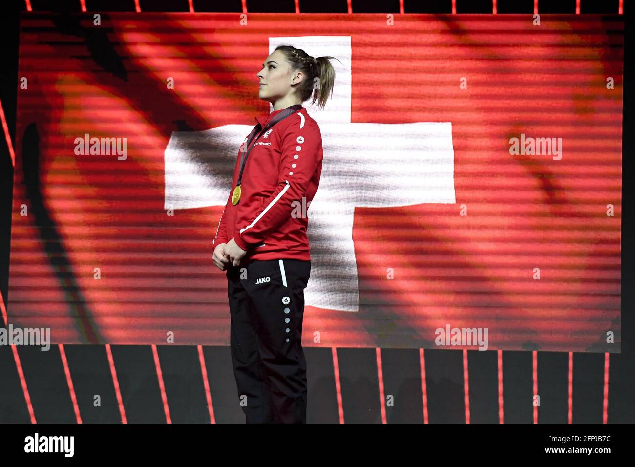 Jacobshalle, Basel, Switzerland, 24 Apr 2021, Giulia Steingruber gold ...