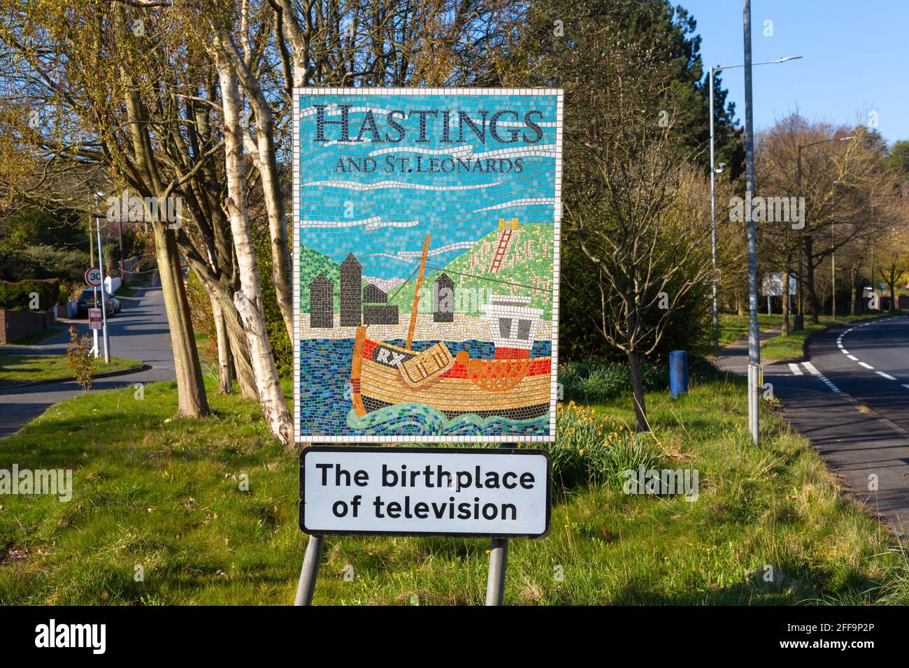 Birthplace of television sign hi-res stock photography and images - Alamy