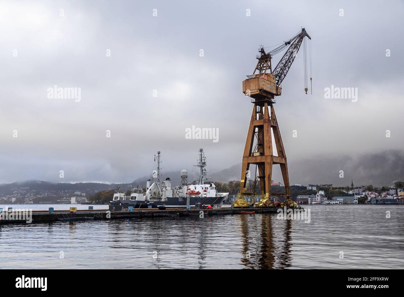 Fishing vessel / stern trawler and ocean research vessel Acc Mosby at ...