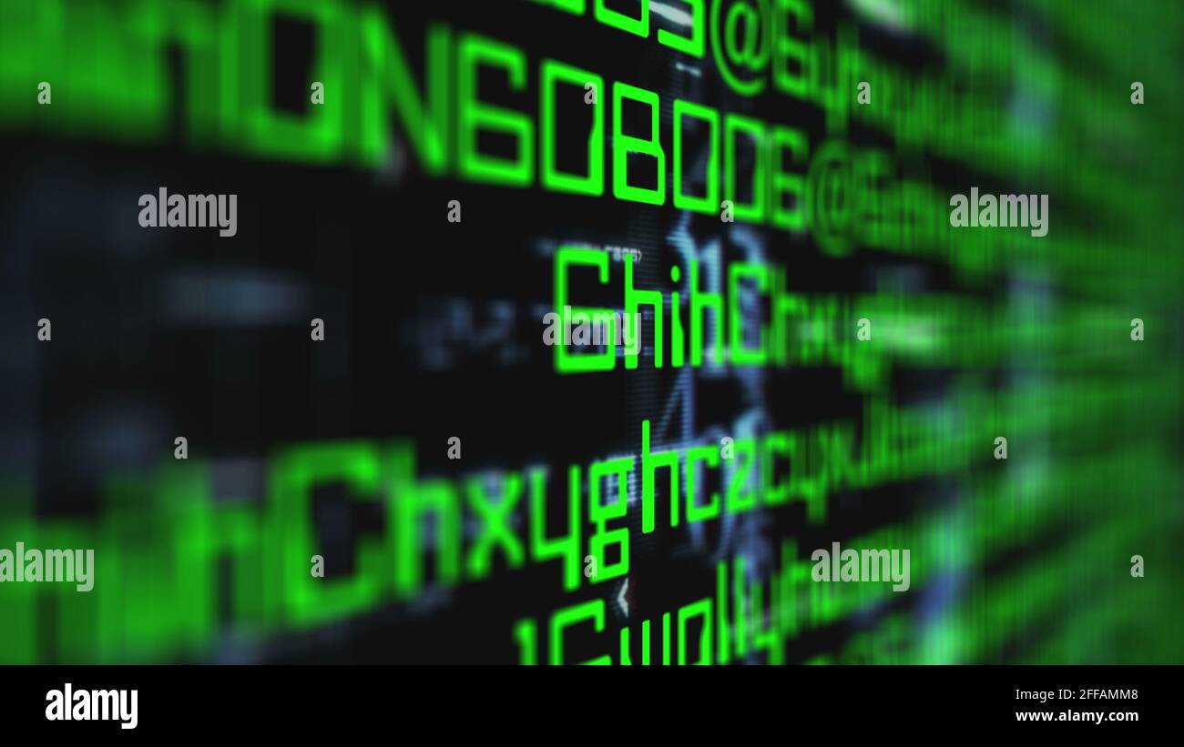 Data code on computer screen Stock Photo - Alamy