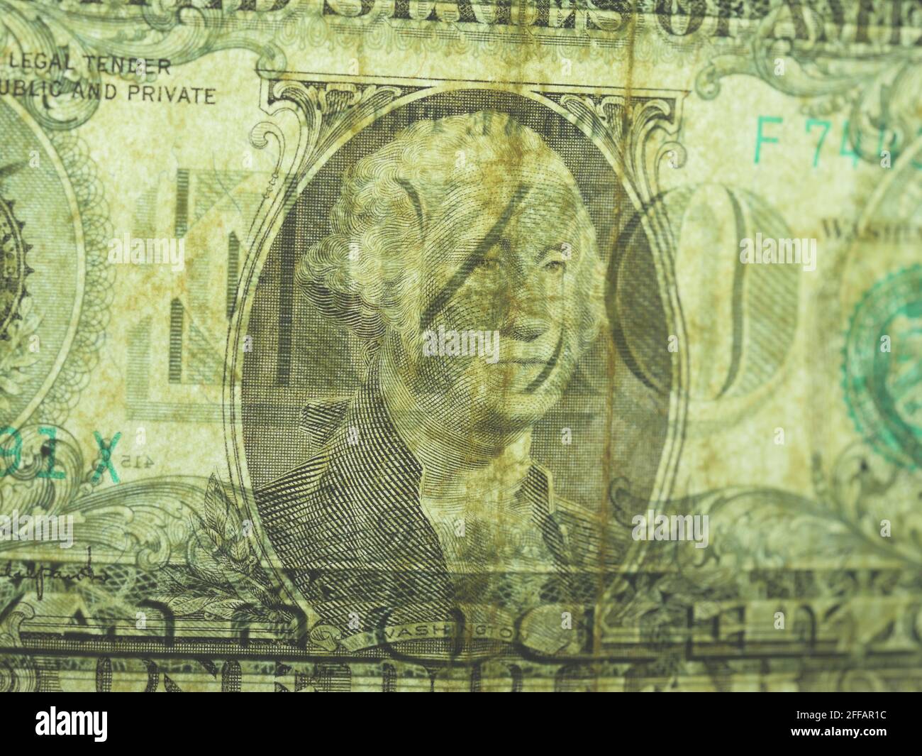 Closeup shot of a one-dollar bill Stock Photo - Alamy