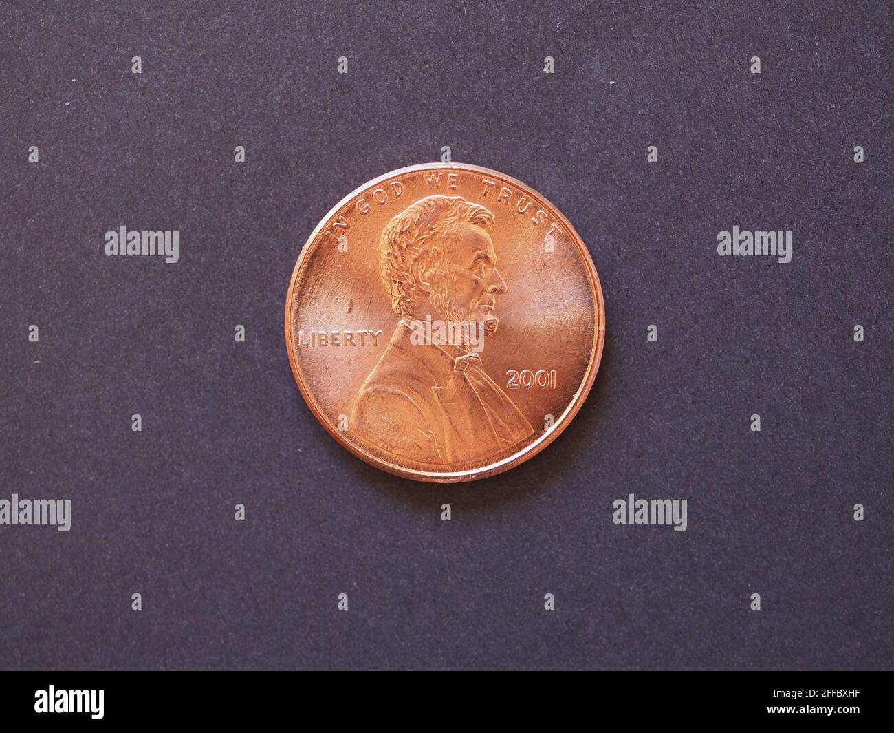 1 cent coin money (USD), currency of United States Stock Photo - Alamy