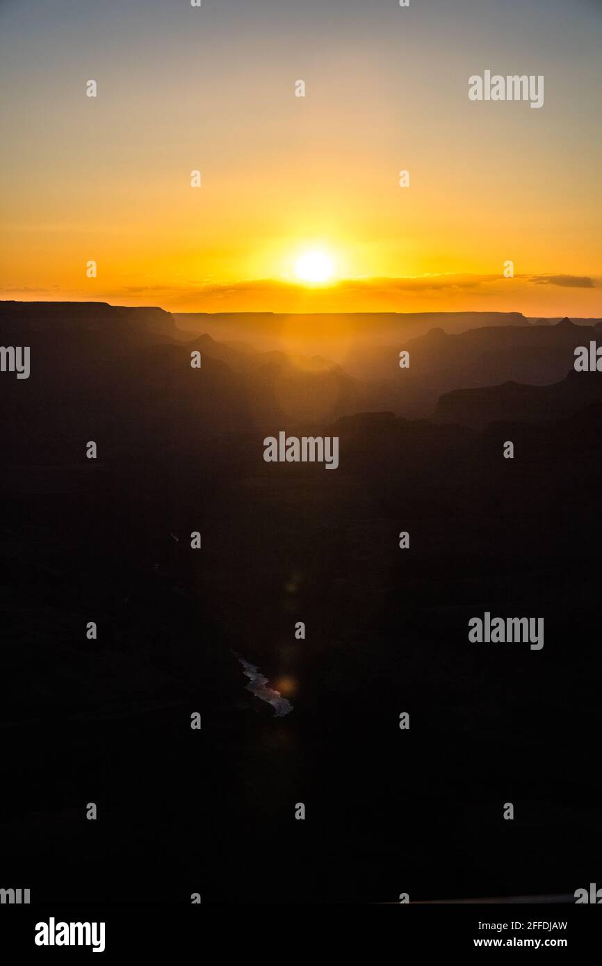 Grand canyon sunset hi-res stock photography and images - Alamy