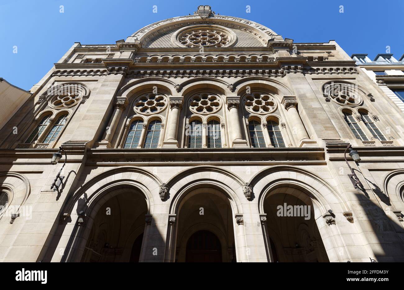 Great synagogue of Paris. Also known as La Victoire synagogue . It is ...