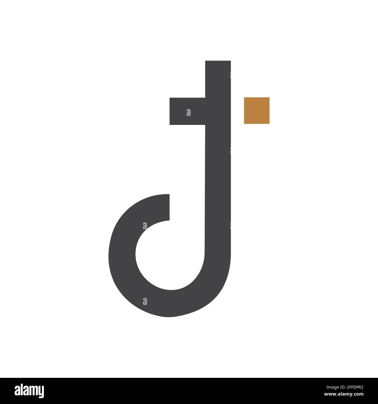 Initial tj letter logo vector template design. Linked letter jt logo ...