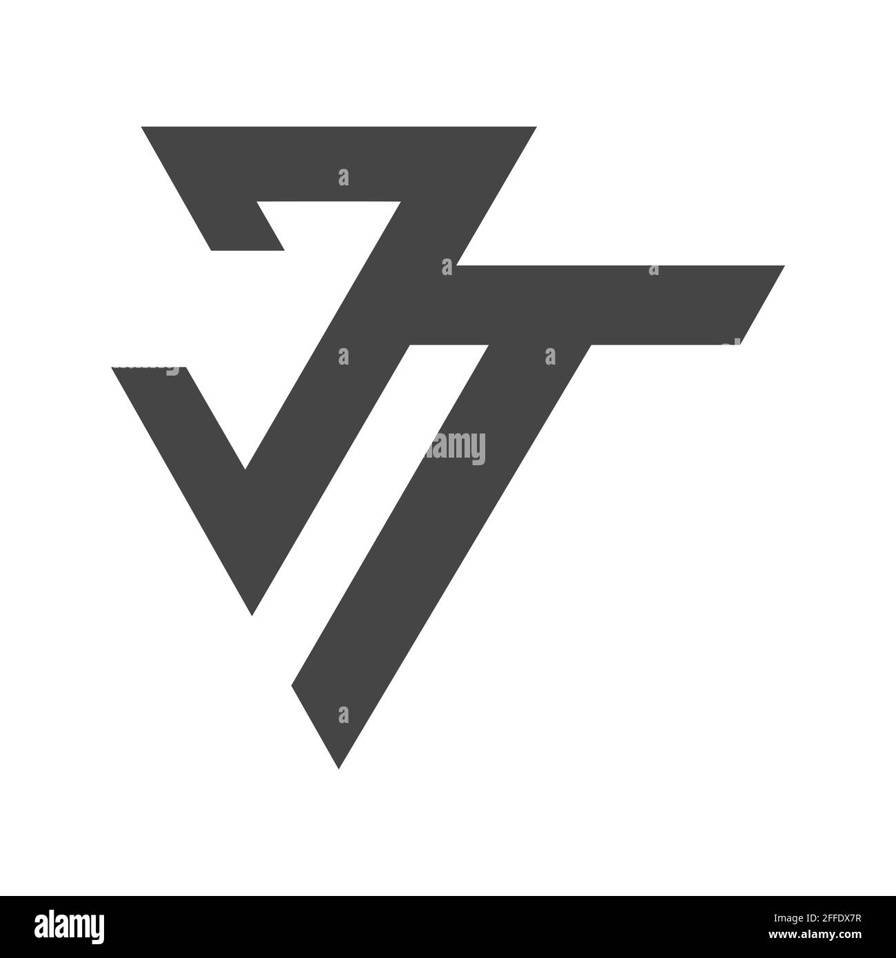 Initial tj letter logo vector template design. Linked letter jt logo ...