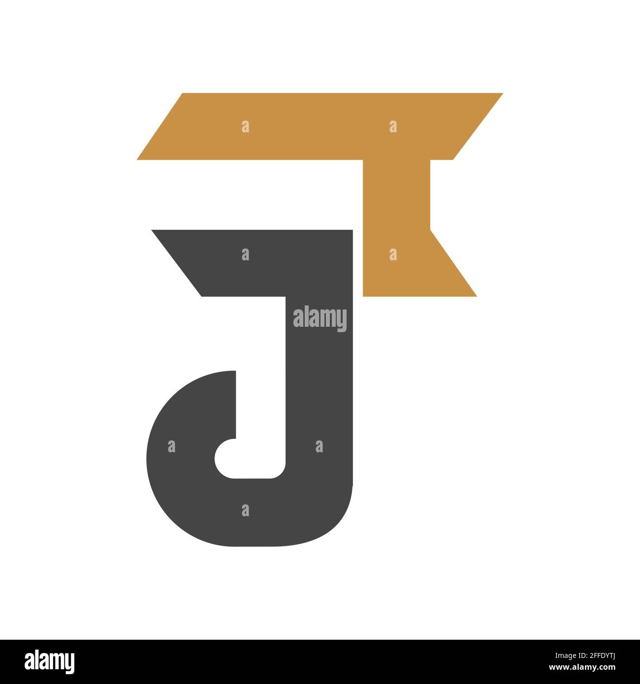 Initial tj letter logo vector template design. Linked letter jt logo design Stock Vector Image ...