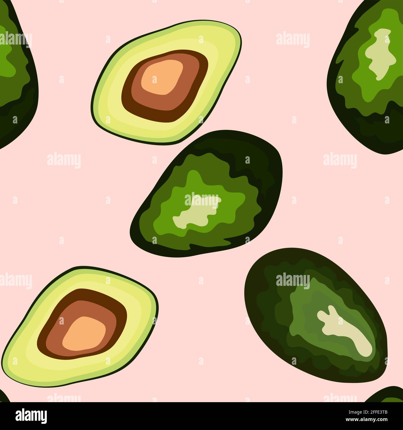 Avocado seamless pattern. print, fabric and organic, vegan, raw ...
