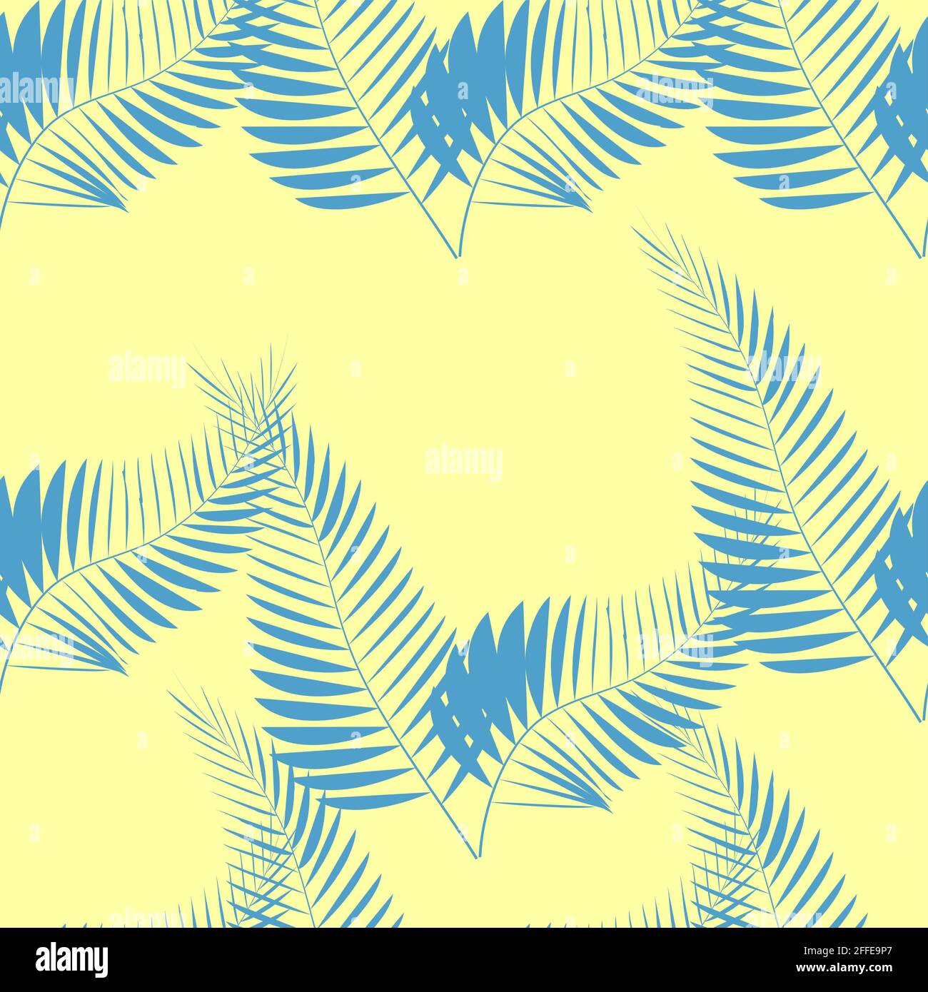 Tropical seamless pattern with palm leaves. Design element Stock Vector ...