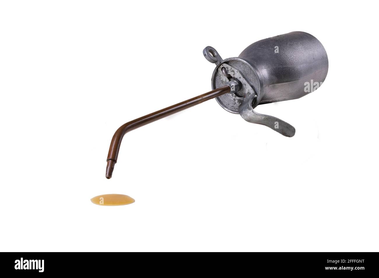 Oiler for lubricating machine parts. Accessories used in a mechanical ...