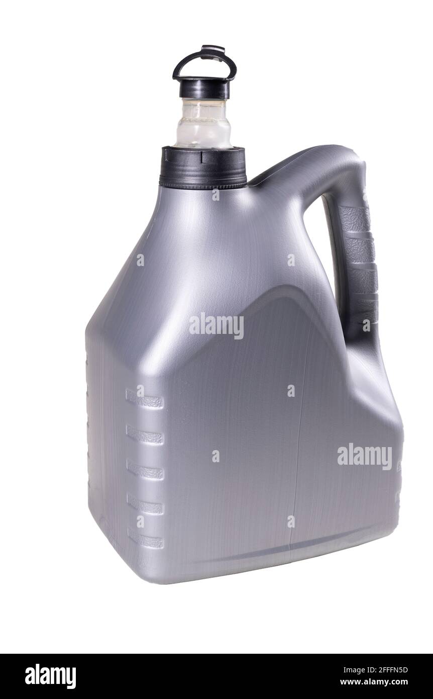 Plastic canister for passenger car oil. Plastic container for storing ...