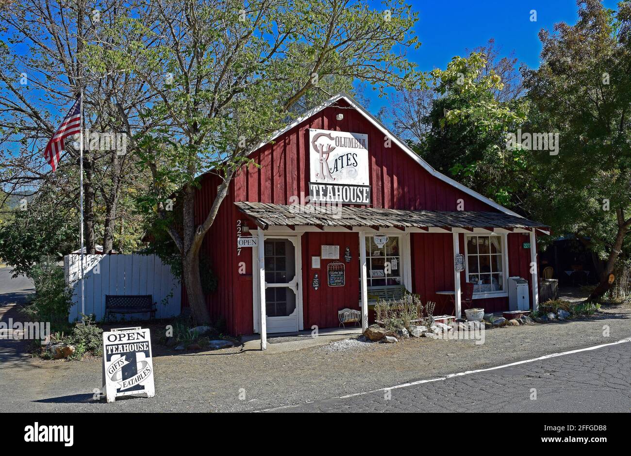 Columbia Kates Tea House in Columbia California Stock Photo - Alamy