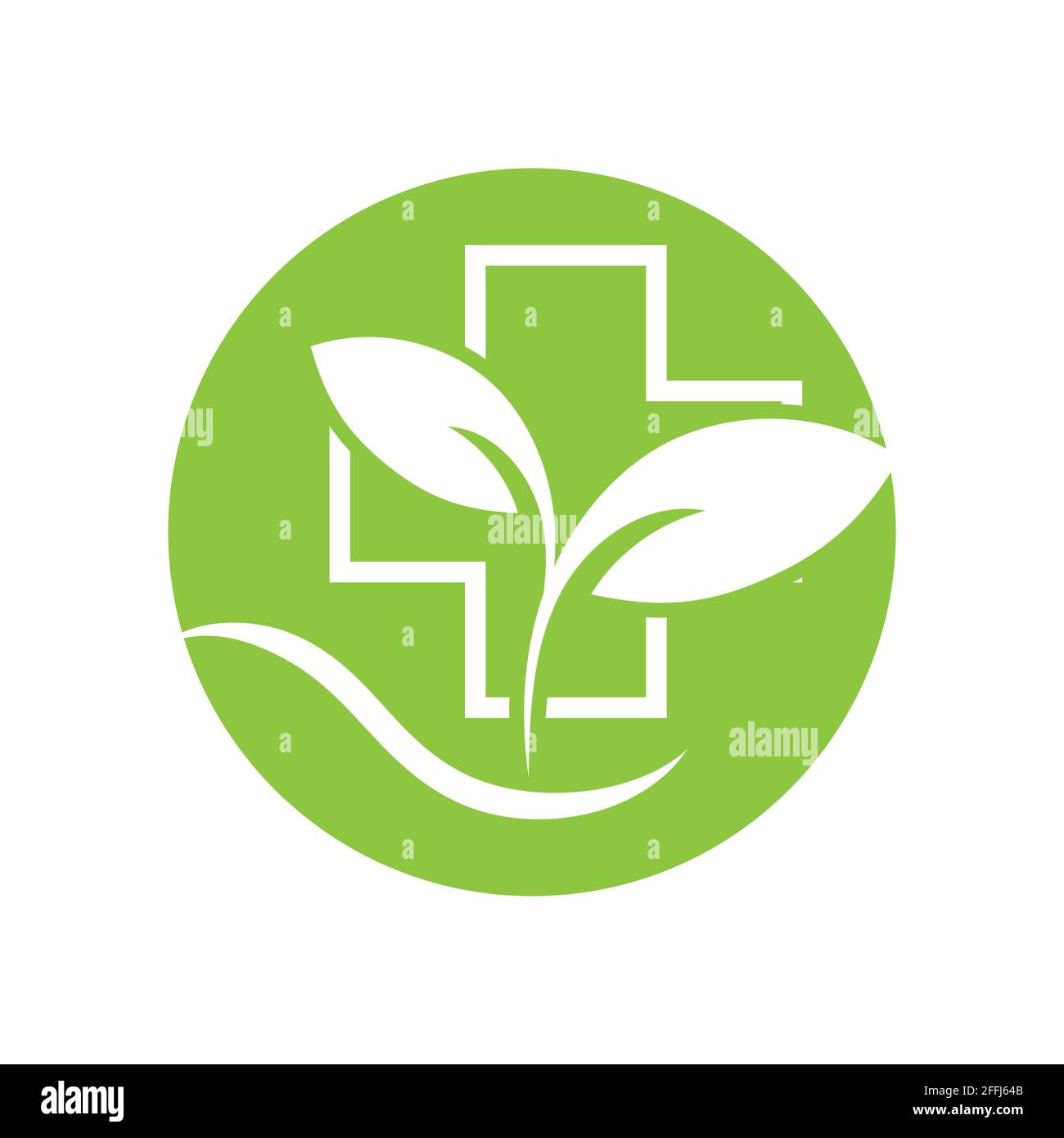 Natural medicine logo vector illustration design template Stock Vector ...