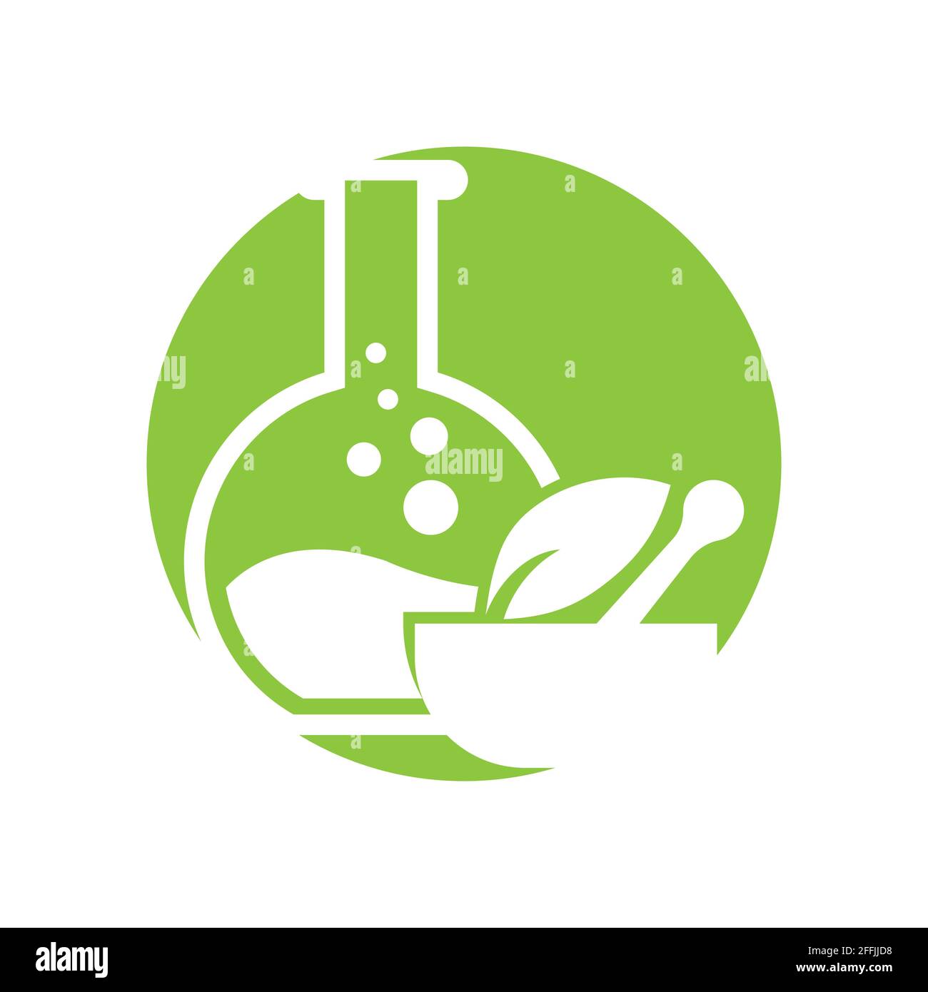 Natural medicine logo vector illustration design template Stock Vector ...