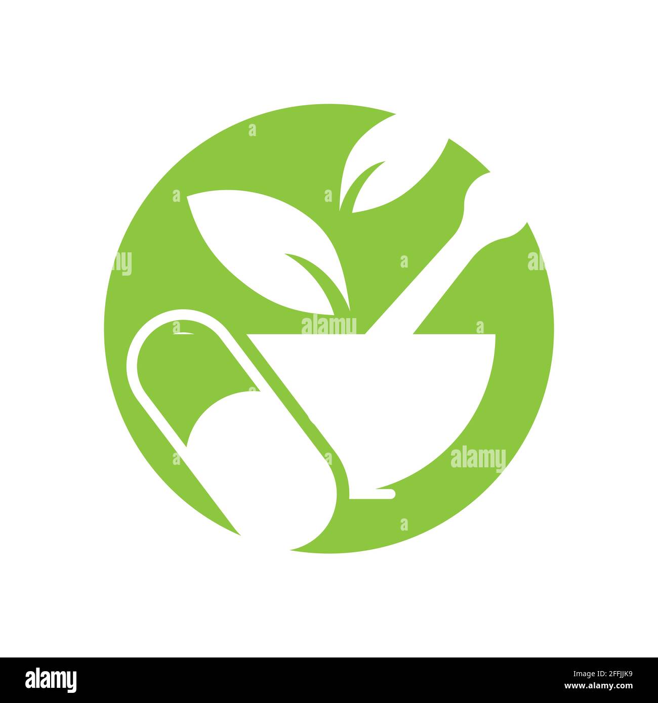 Natural medicine logo vector illustration design template Stock Vector ...