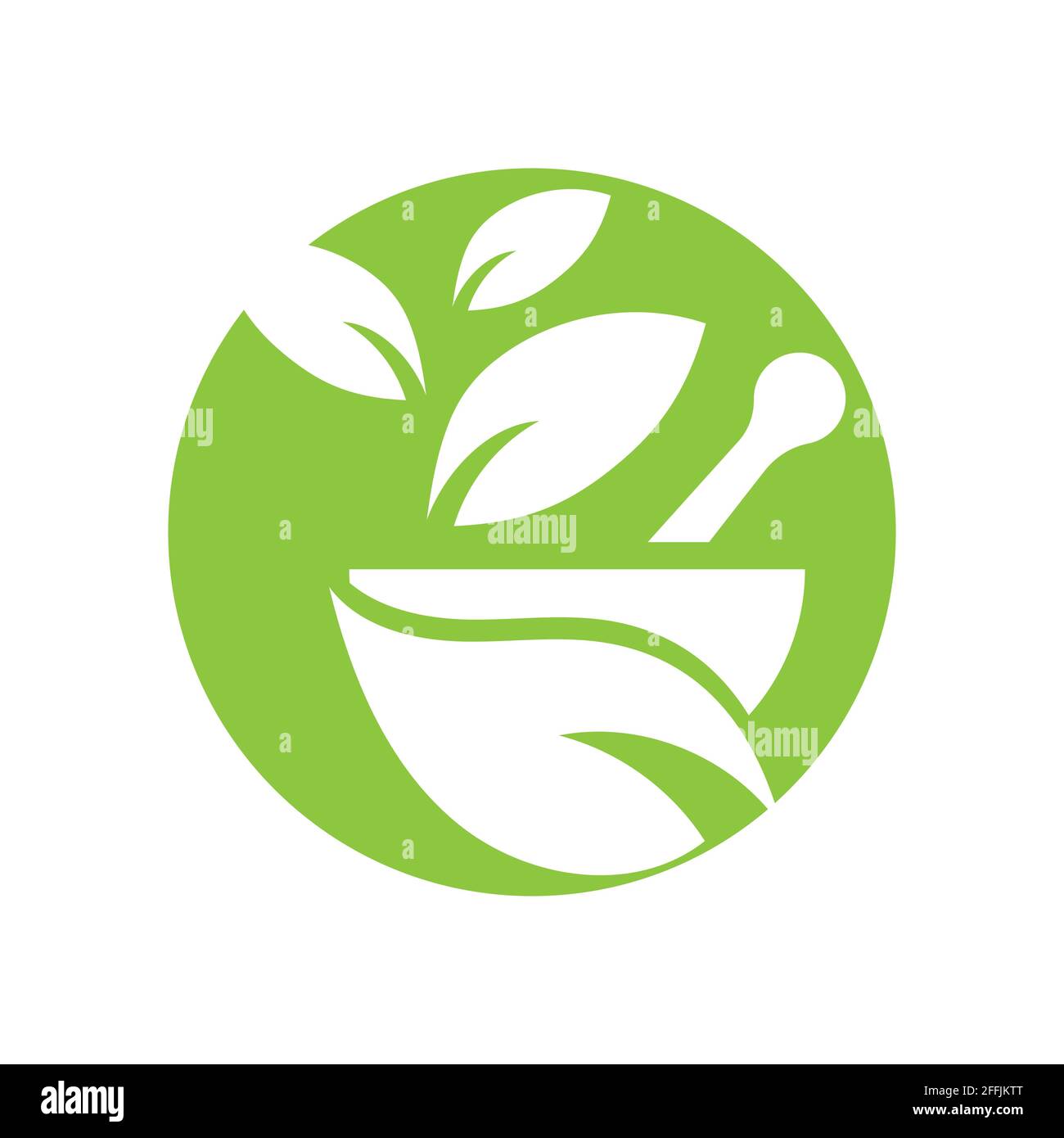 Natural medicine logo vector illustration design template Stock Vector ...