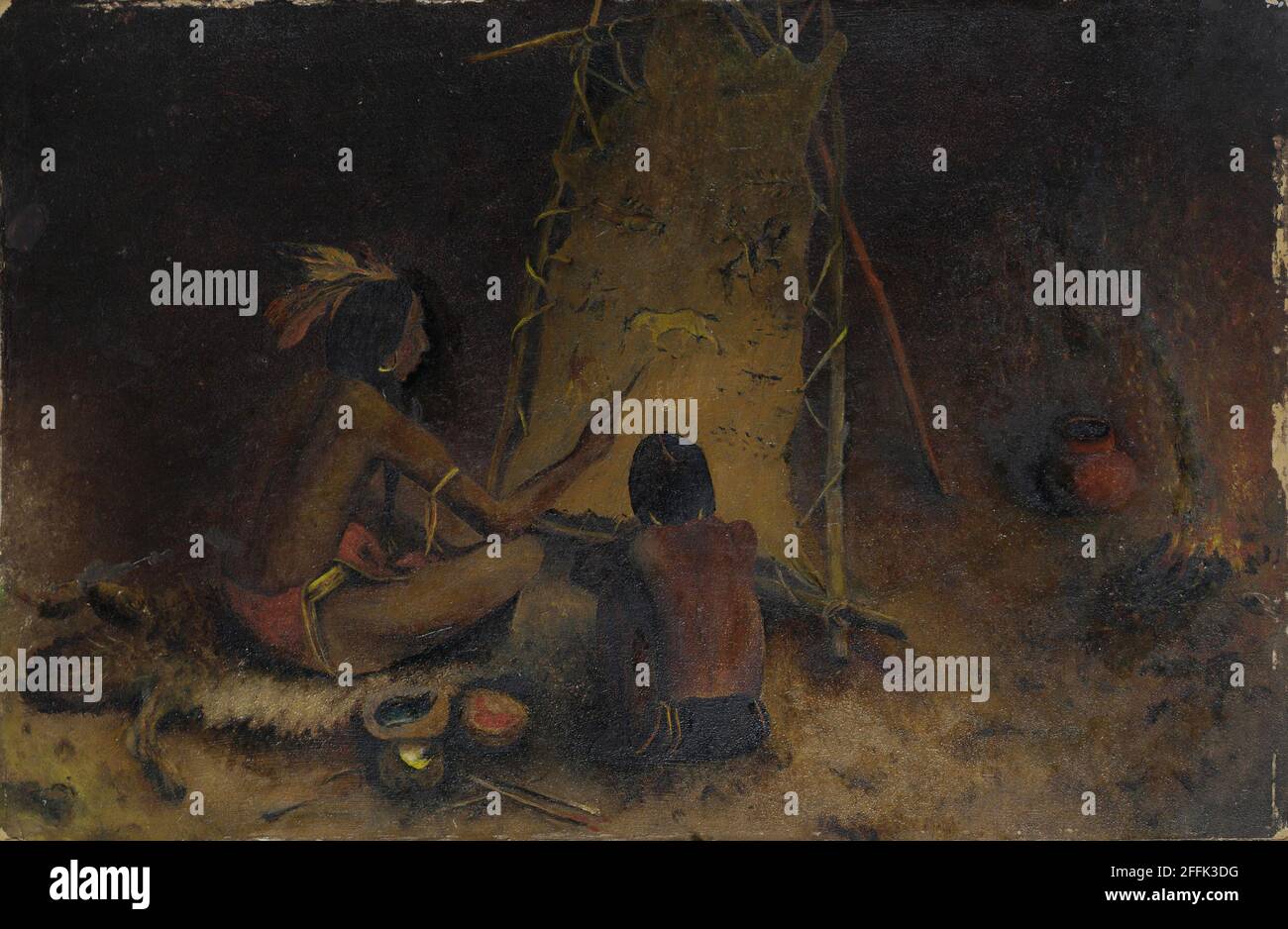 Hide painting native american hi-res stock photography and images - Alamy
