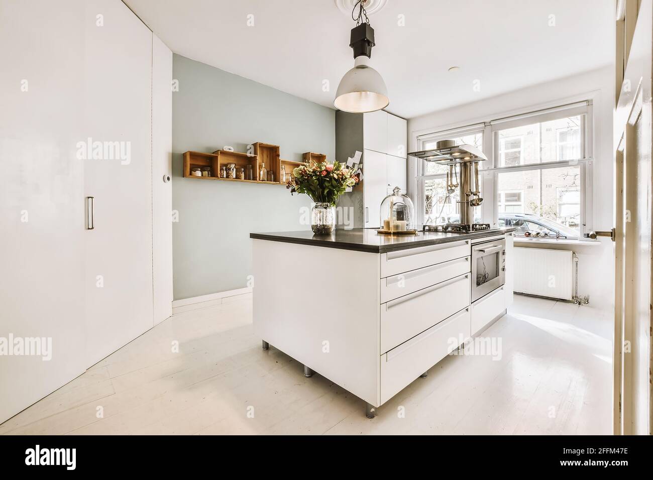 Modern kitchen design Stock Photo - Alamy