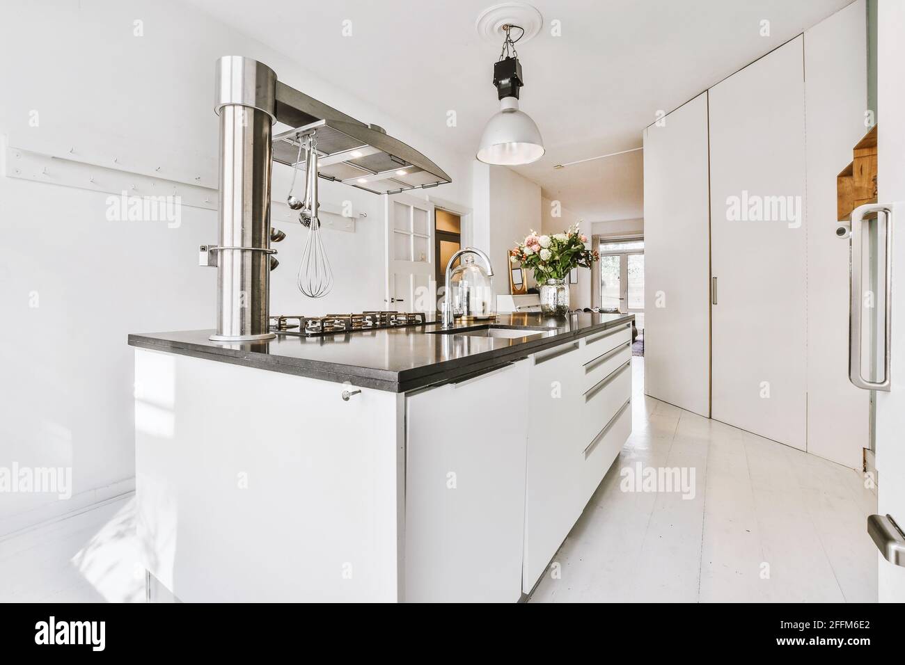 Modern kitchen design Stock Photo - Alamy