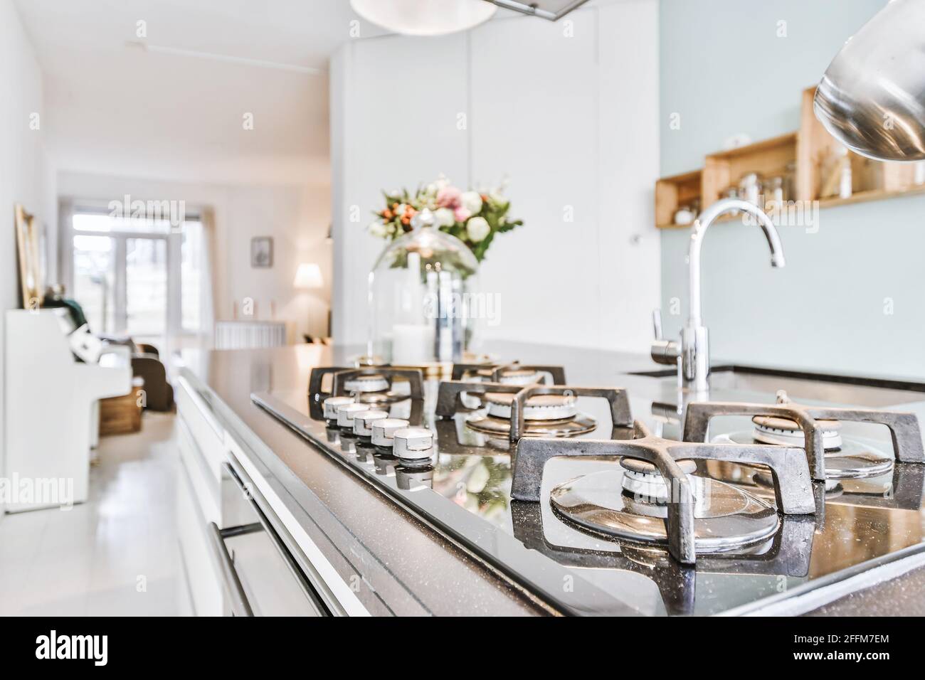 Modern kitchen design Stock Photo - Alamy
