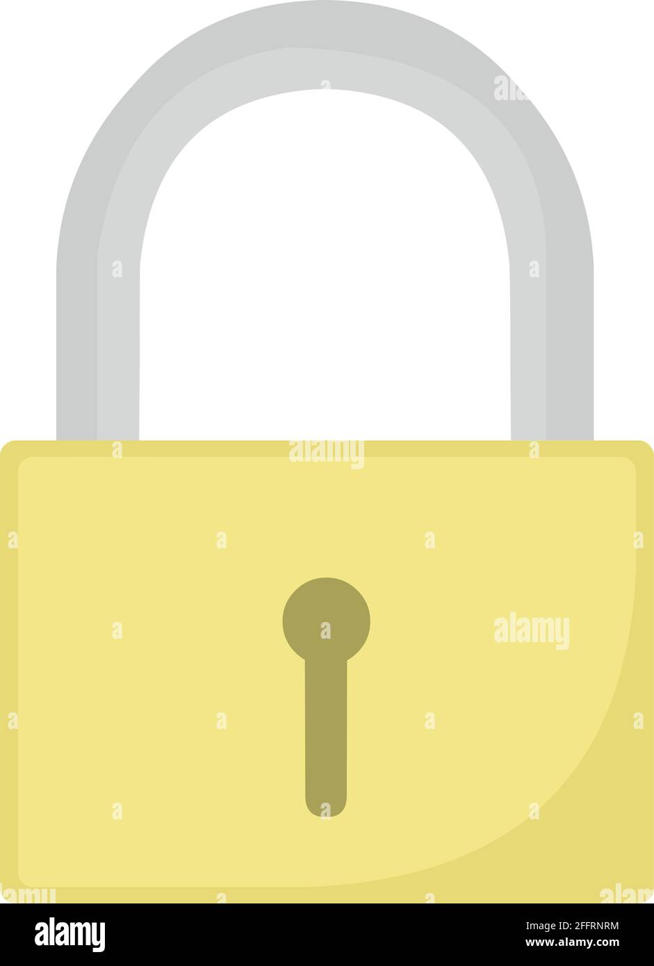 Vector illustration of closed padlock emoticon Stock Vector Image & Art ...