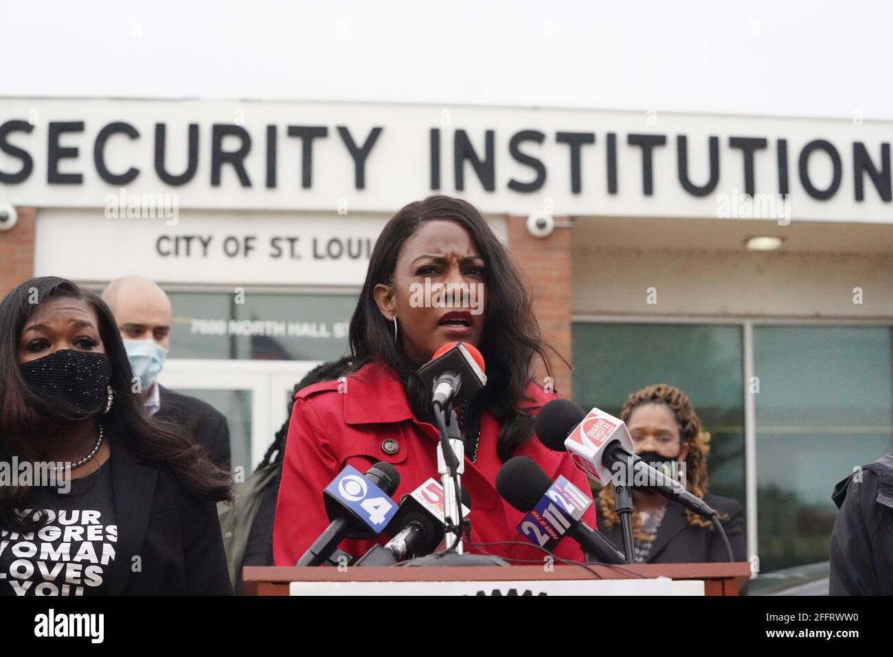 St. Louis, United States. 24th Apr, 2021. New St. Louis Mayor Tishaura ...