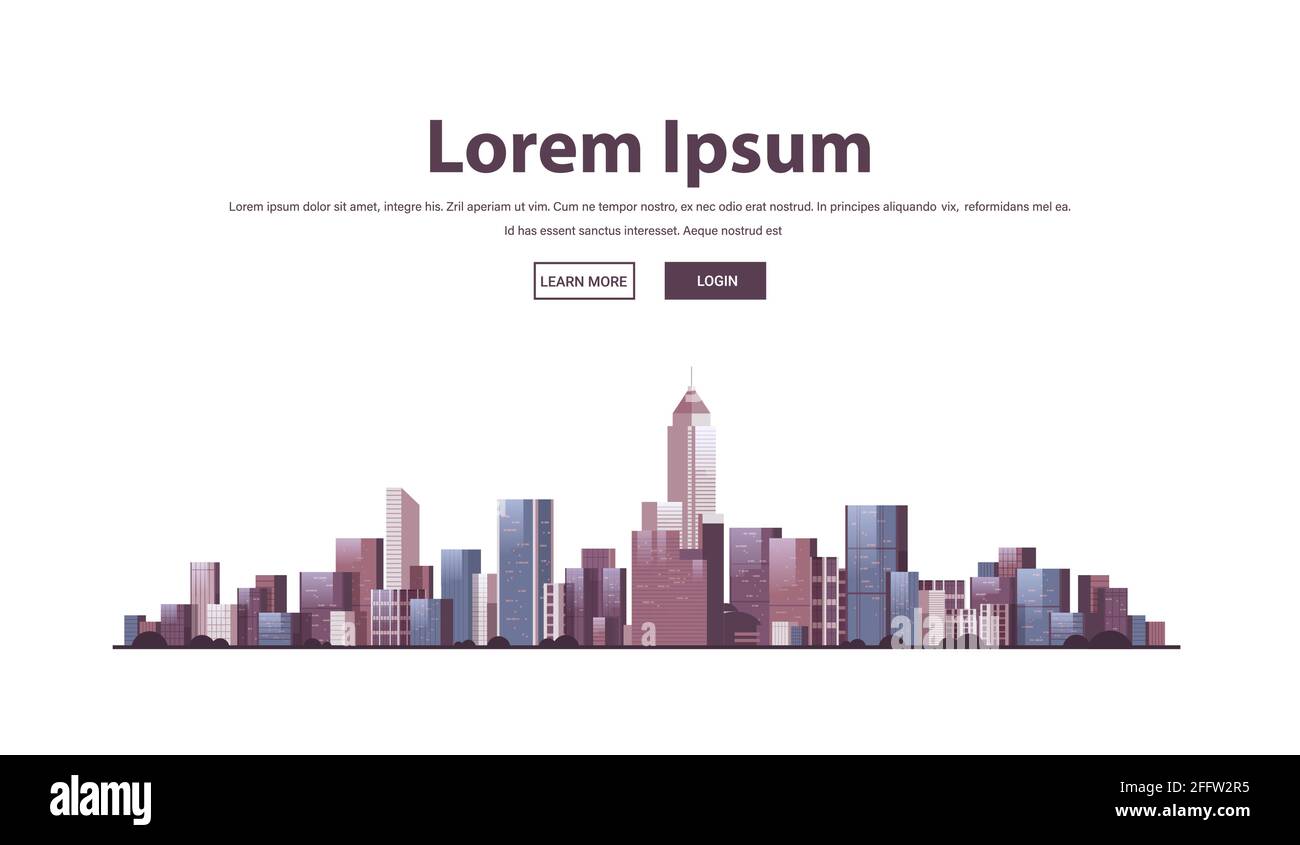 city buildings skyline modern architecture cityscape background ...