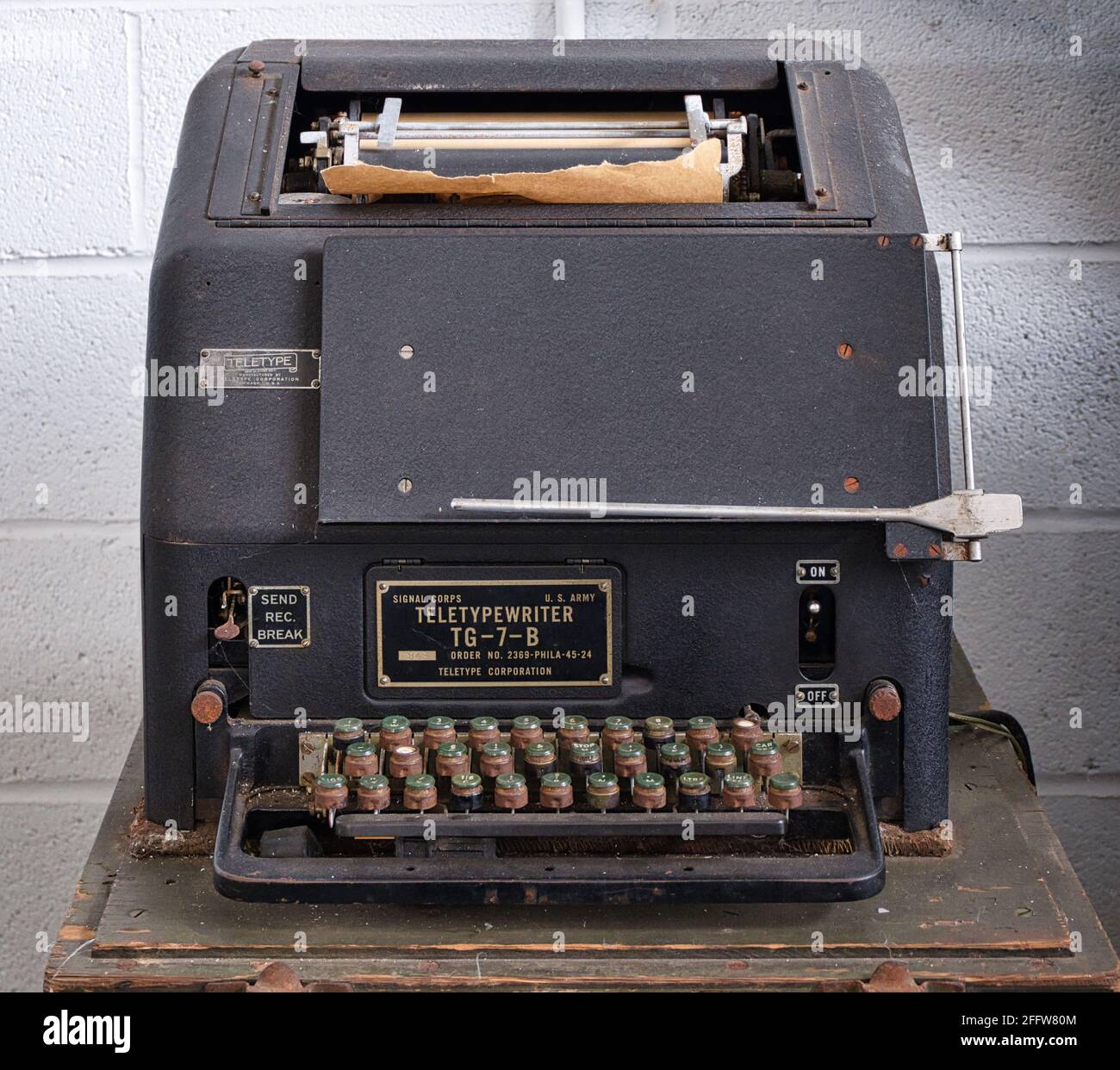 Teleprinter hi-res stock photography and images - Alamy