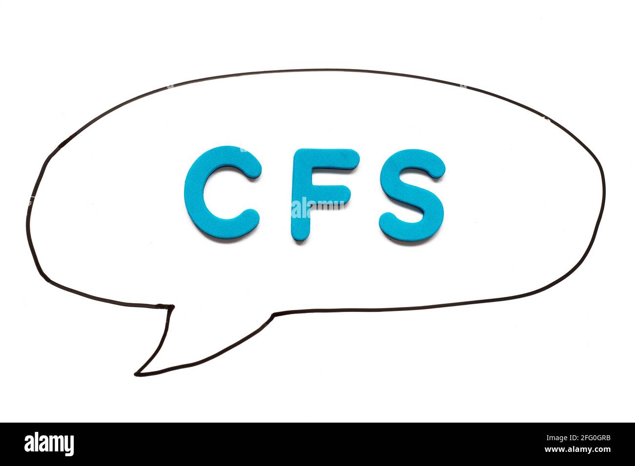 Alphabet letter with word CFS (Abbreviation of Container Freight ...