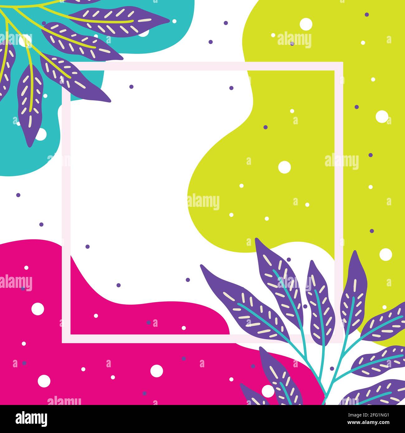 Floral vector design with copy space Stock Vector Image & Art - Alamy