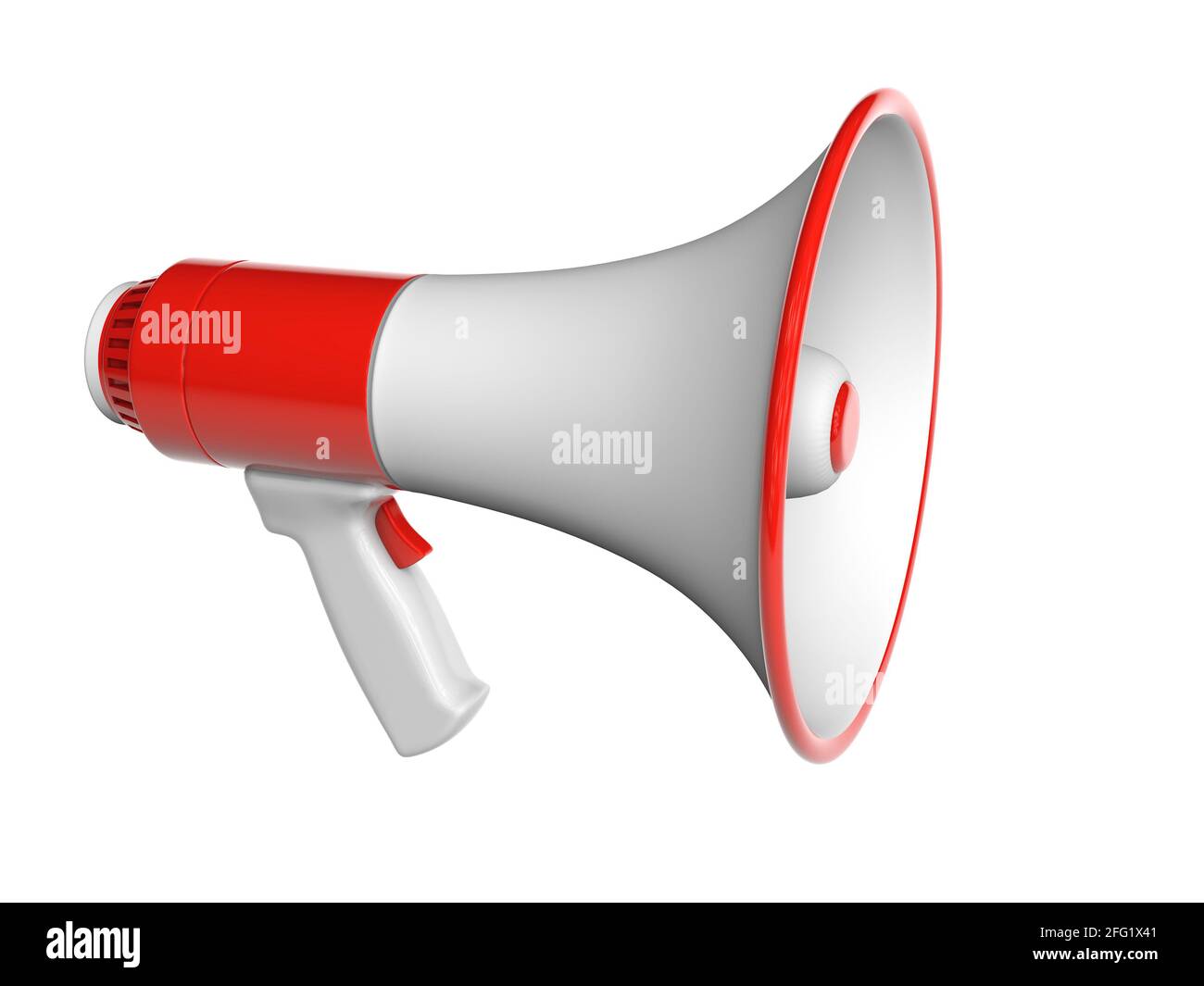 Megaphone loudspeaker. isolated on white background with clipping path ...