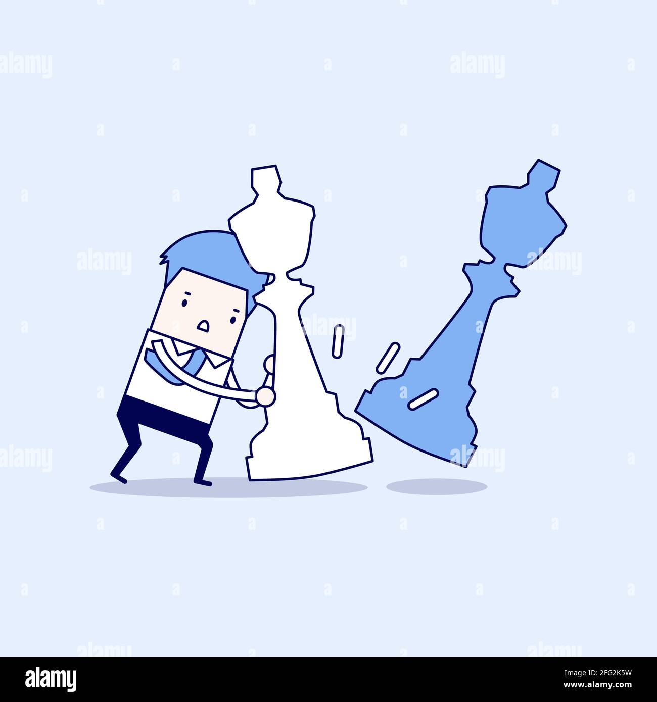 King chess piece cartoon illustration hi-res stock photography and ...