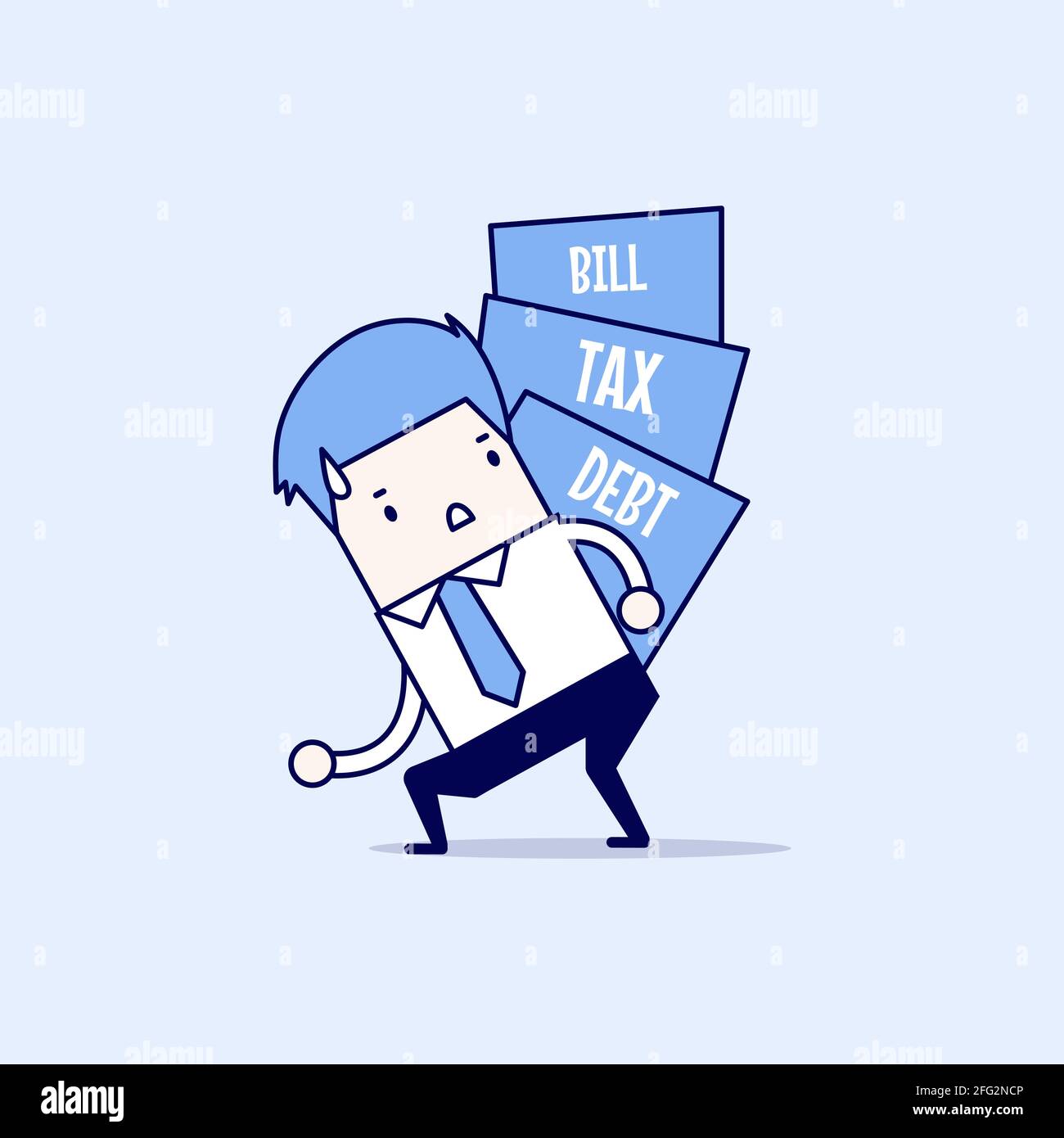 Tax man cartoon hi-res stock photography and images - Alamy