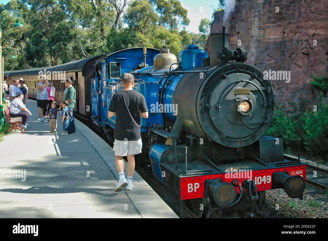 Lithgow, New South Wales Australia - 19 March 2006: Locomotive of Zig ...