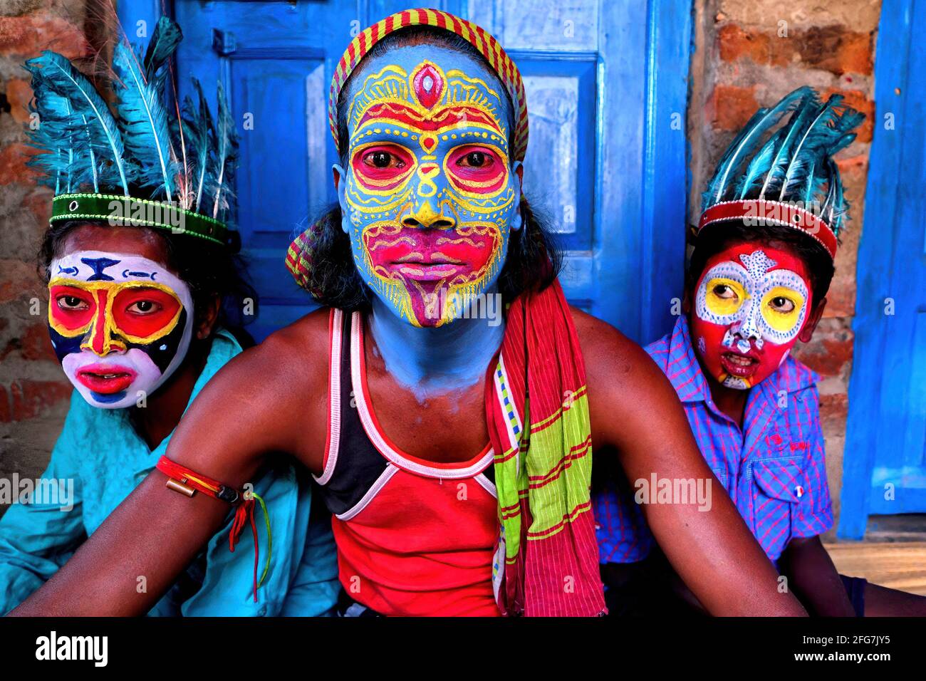 Indian Costume Face Paint Men
