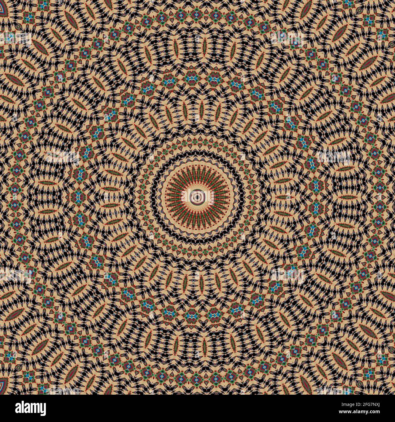 The contemporary Turkish pattern design. Abstract design for calendar ...