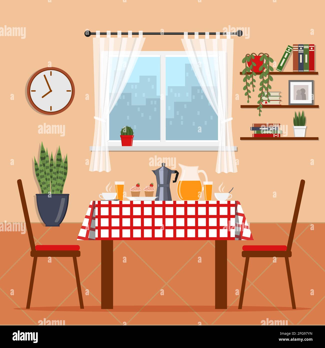 Homemade tablecloth Stock Vector Images - Alamy