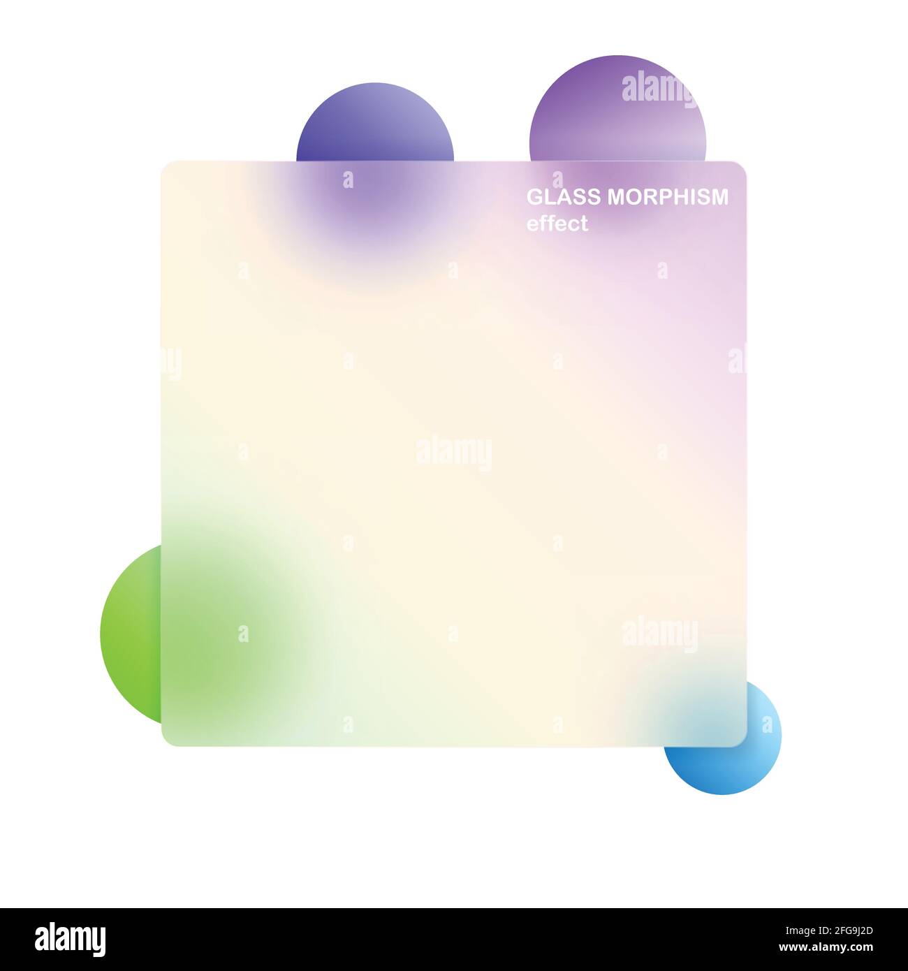 Modern background with glass morphism vector effect. Transparent glass ...