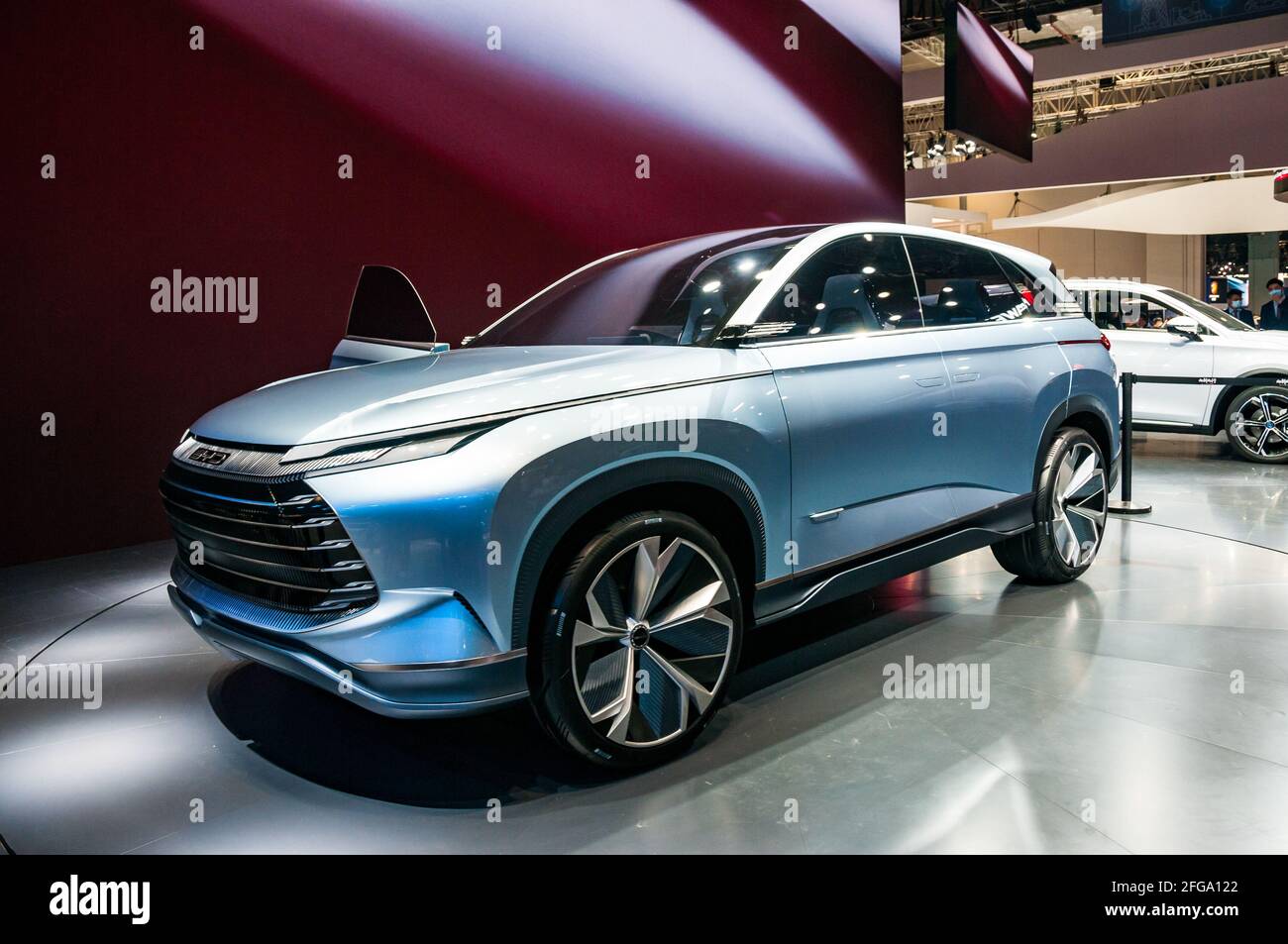 The BYD X Dream concept electric SUV on display at the 2021 Shanghai ...