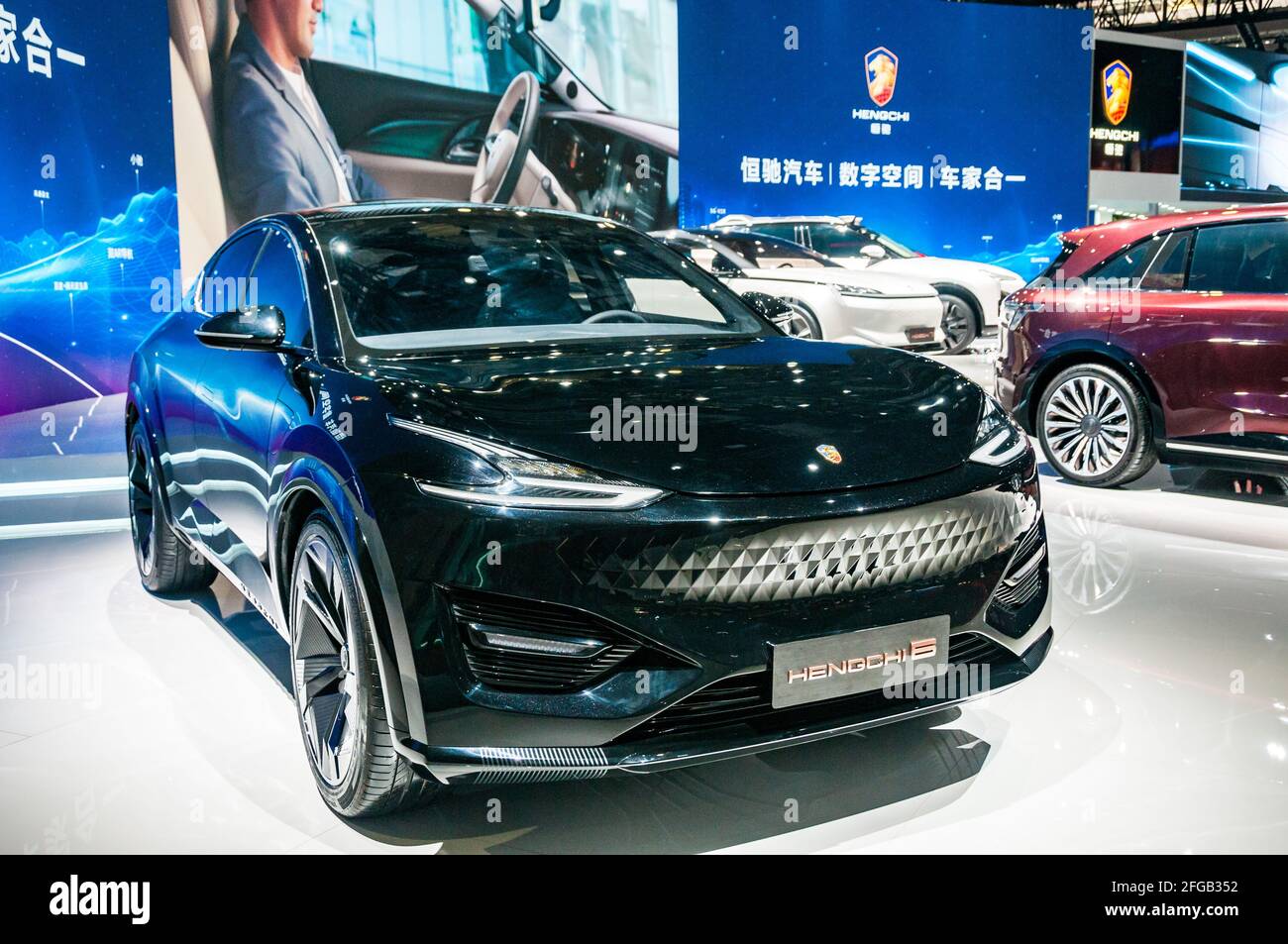 Hengchi 6 on display at the 2021 Shanghai Auto Show, China Stock Photo ...