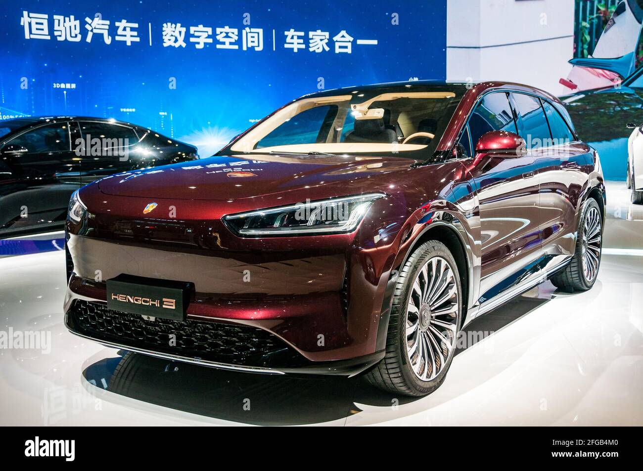 Hengchi 3 on display at the 2021 Shanghai Auto Show, China Stock Photo ...