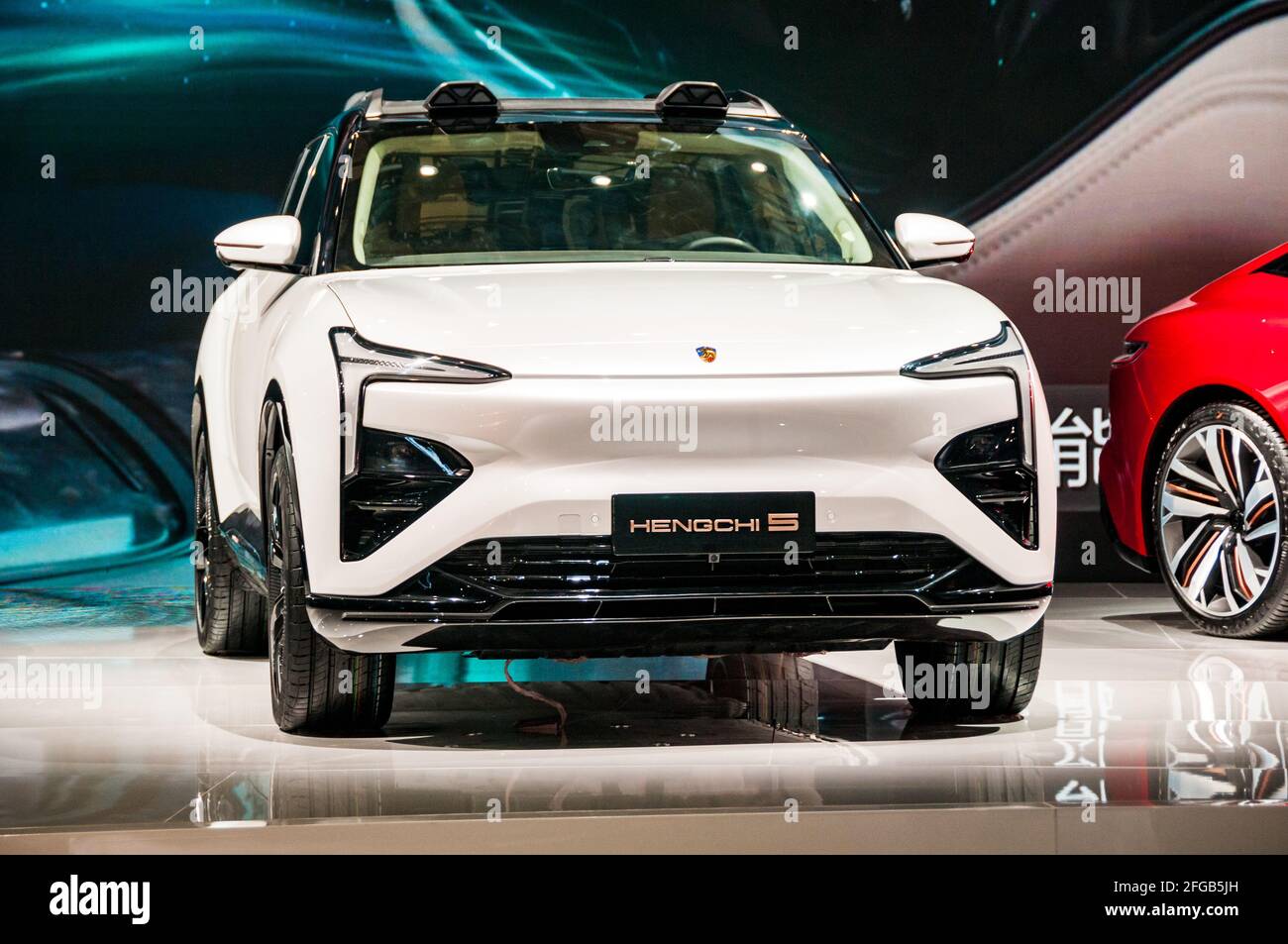 Hengchi 5 on display at the 2021 Shanghai Auto Show, China Stock Photo ...