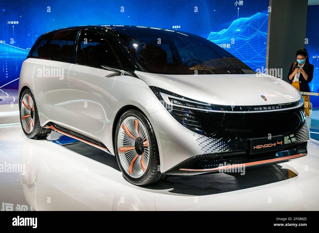 Hengchi 4 on display at the 2021 Shanghai Auto Show, China Stock Photo ...