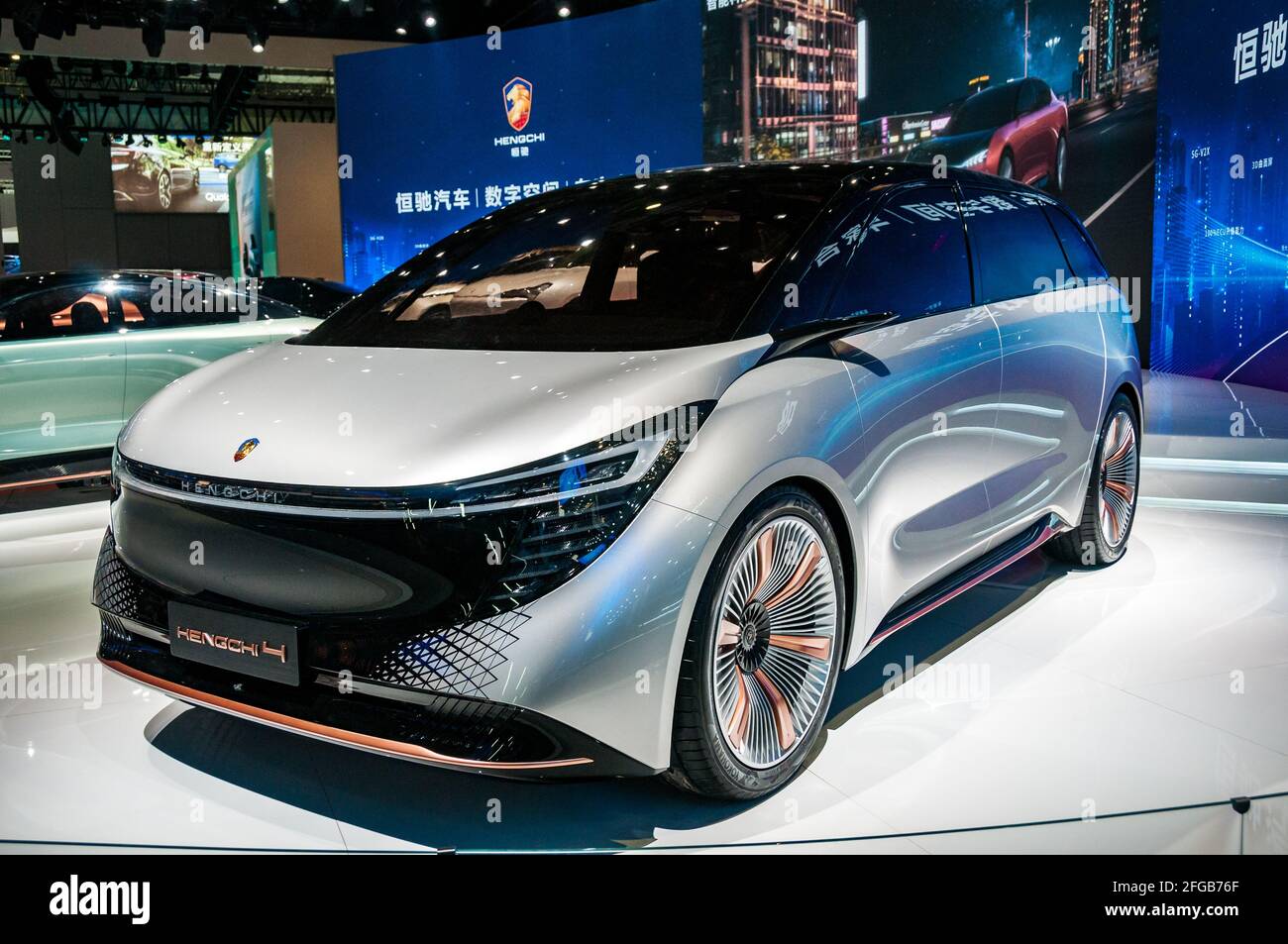 Hengchi 4 on display at the 2021 Shanghai Auto Show, China Stock Photo ...