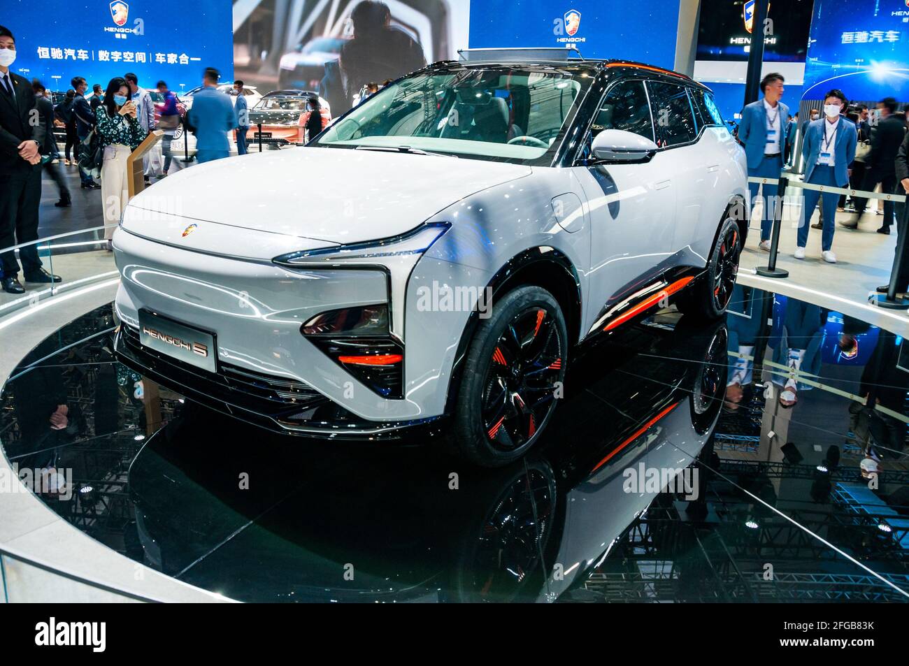 Hengchi 5 on display at the 2021 Shanghai Auto Show, China Stock Photo ...
