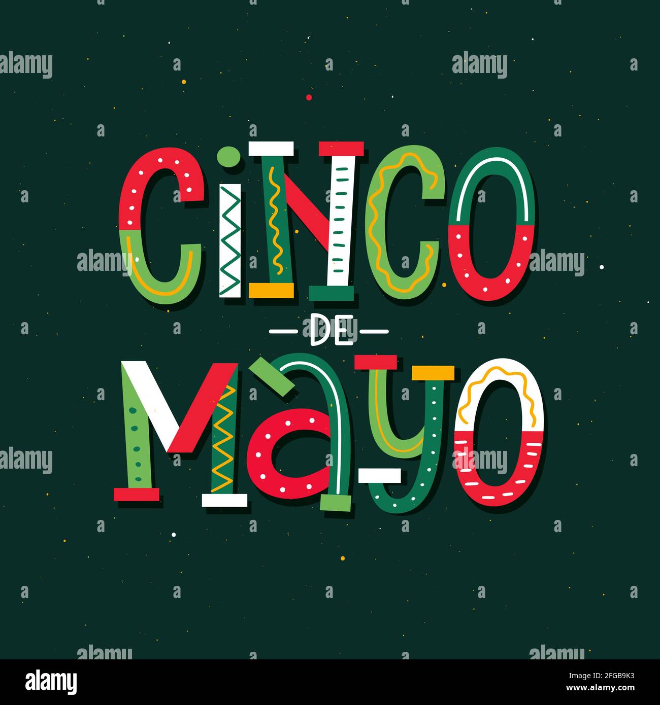 May 5th Mexican holiday celebration poster design Stock Vector Image ...