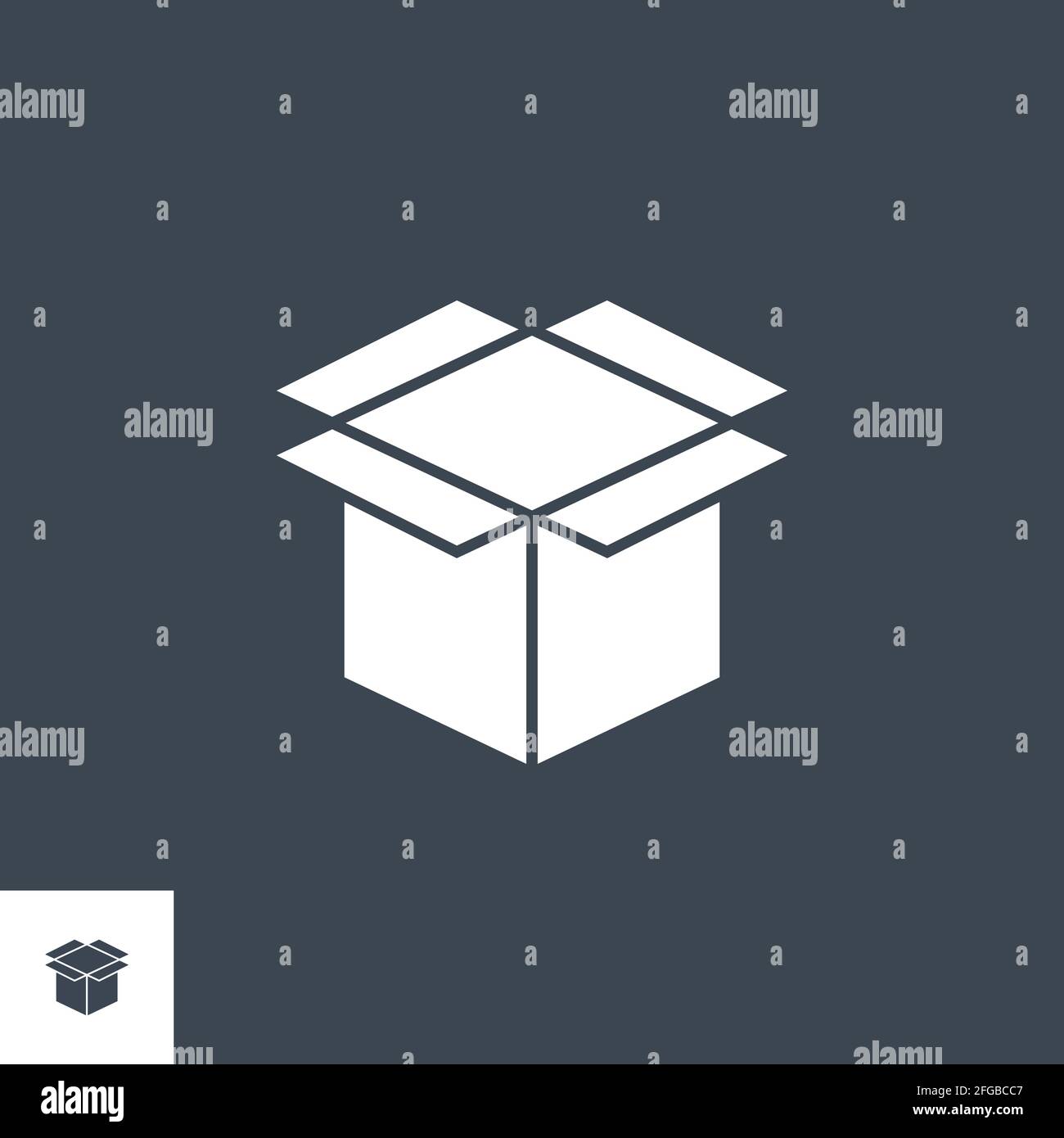 Box Vector Vector Glyph Icon Stock Vector Image & Art - Alamy