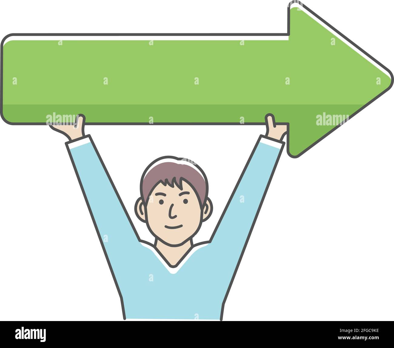 Arrow sign showing way Stock Vector Images - Alamy