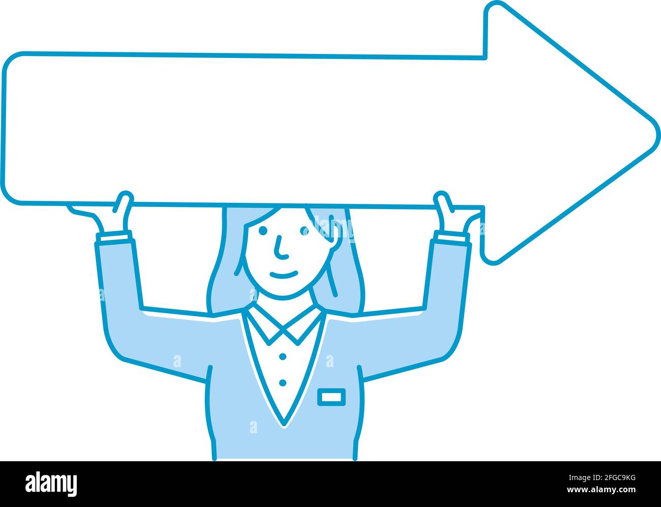 Young person holding sign studio Stock Vector Images - Alamy